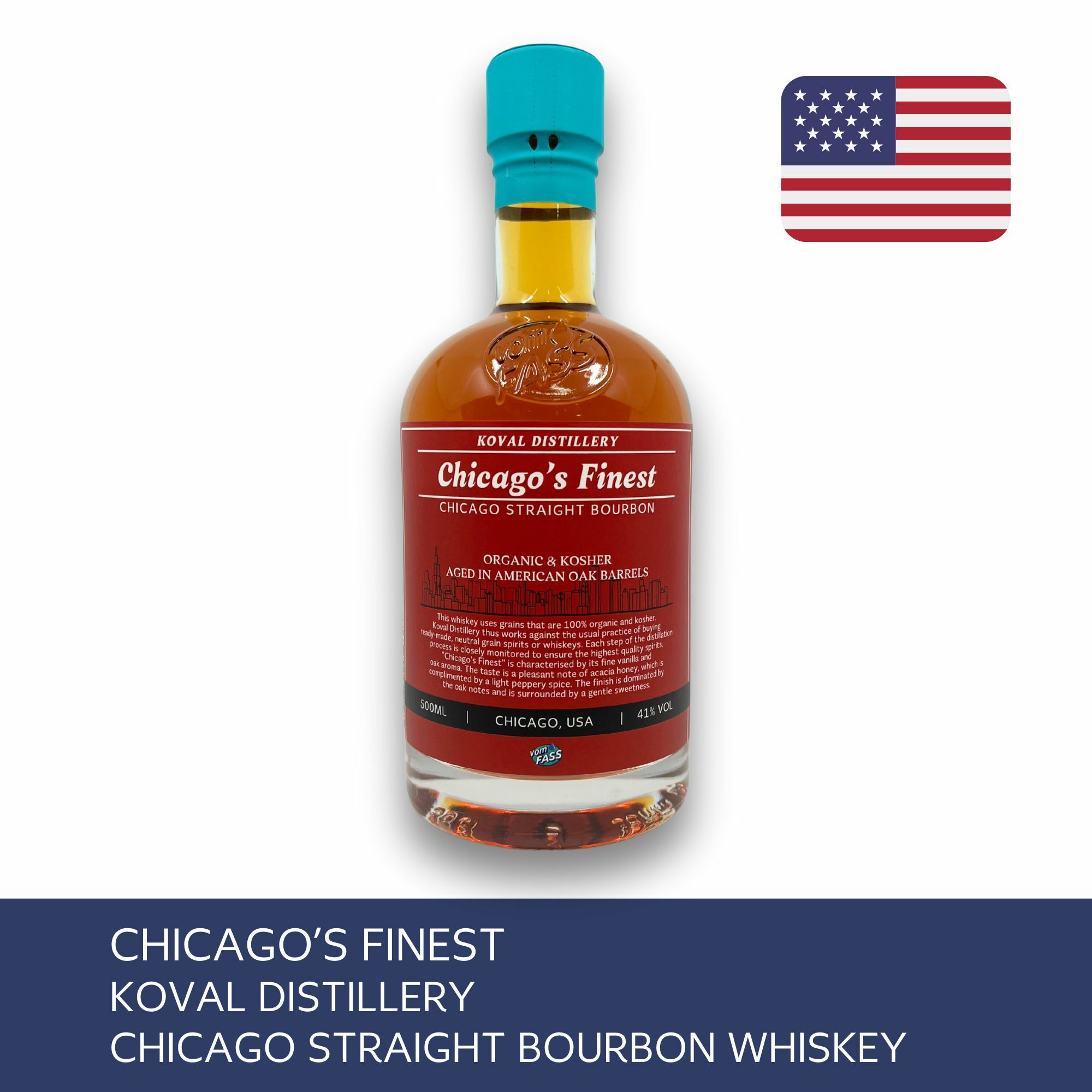 Chicago's Finest, Koval Distillery, Chicago Straight Bo