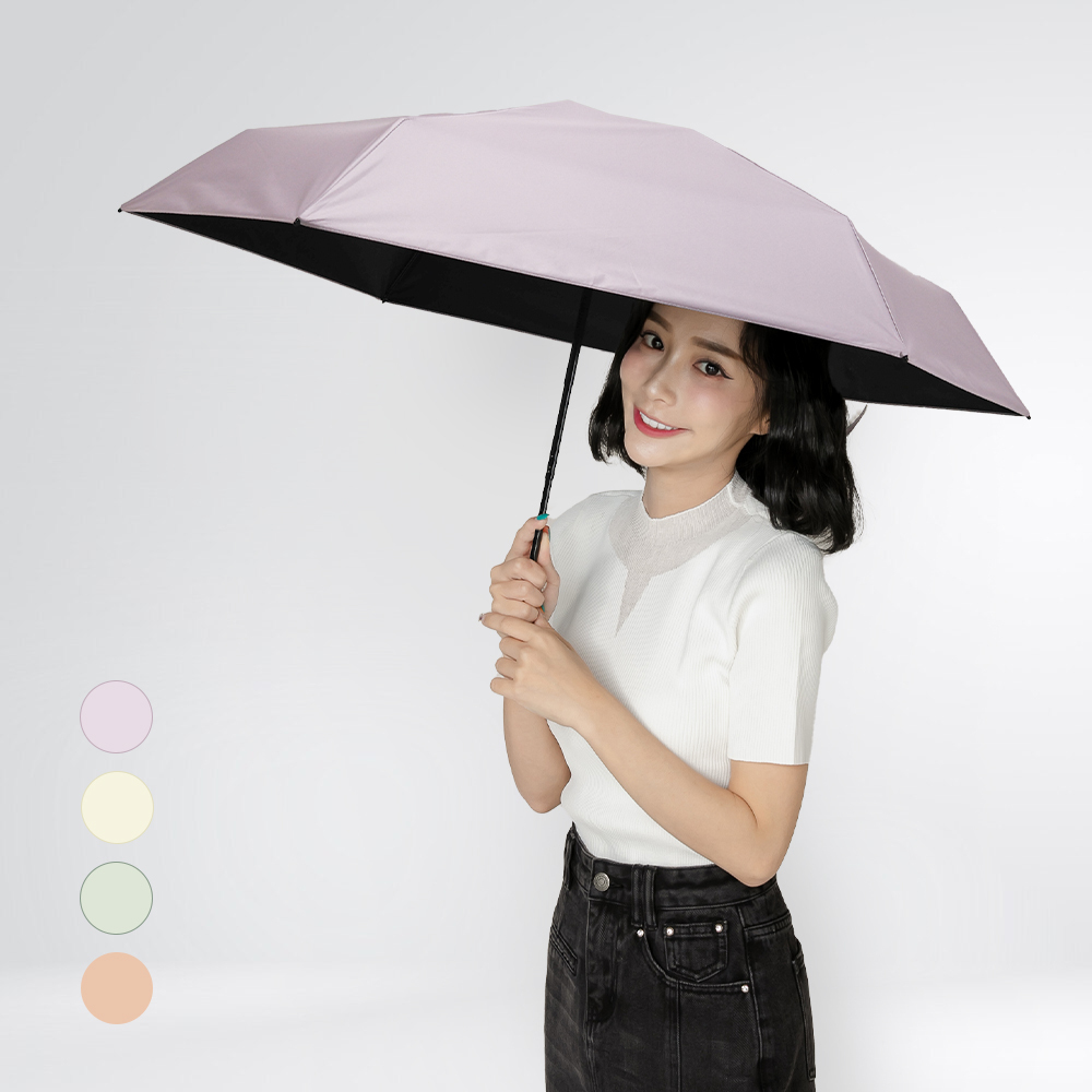 《BigRed 極度輕黑膠 MINI》50CM手開折傘-雨傘王UmbrellaKing，全台雨具專業品牌