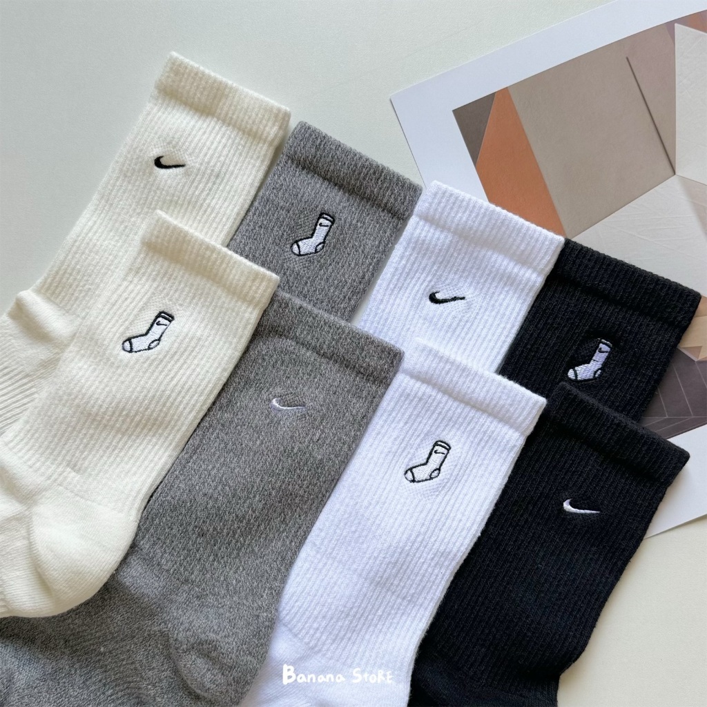 【快速出貨】Nike Everyday Plus刺繡襪子2雙入