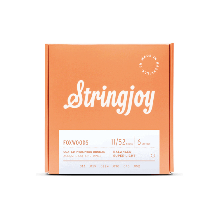 Stringjoy FOXWOODS 11-52 磷青銅鍍膜 6弦木吉他套弦 STRSJ-FW1152