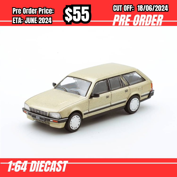 PO-$55 * DCT * 1:64 Peugeot 505 SW Light Gold [OD06/06]