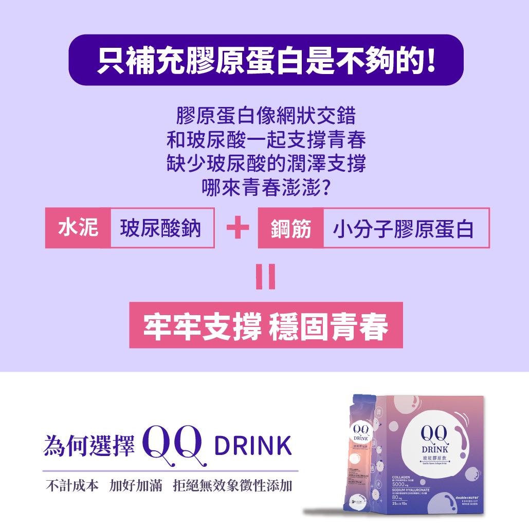 QQ DRINK玻玻膠原飲