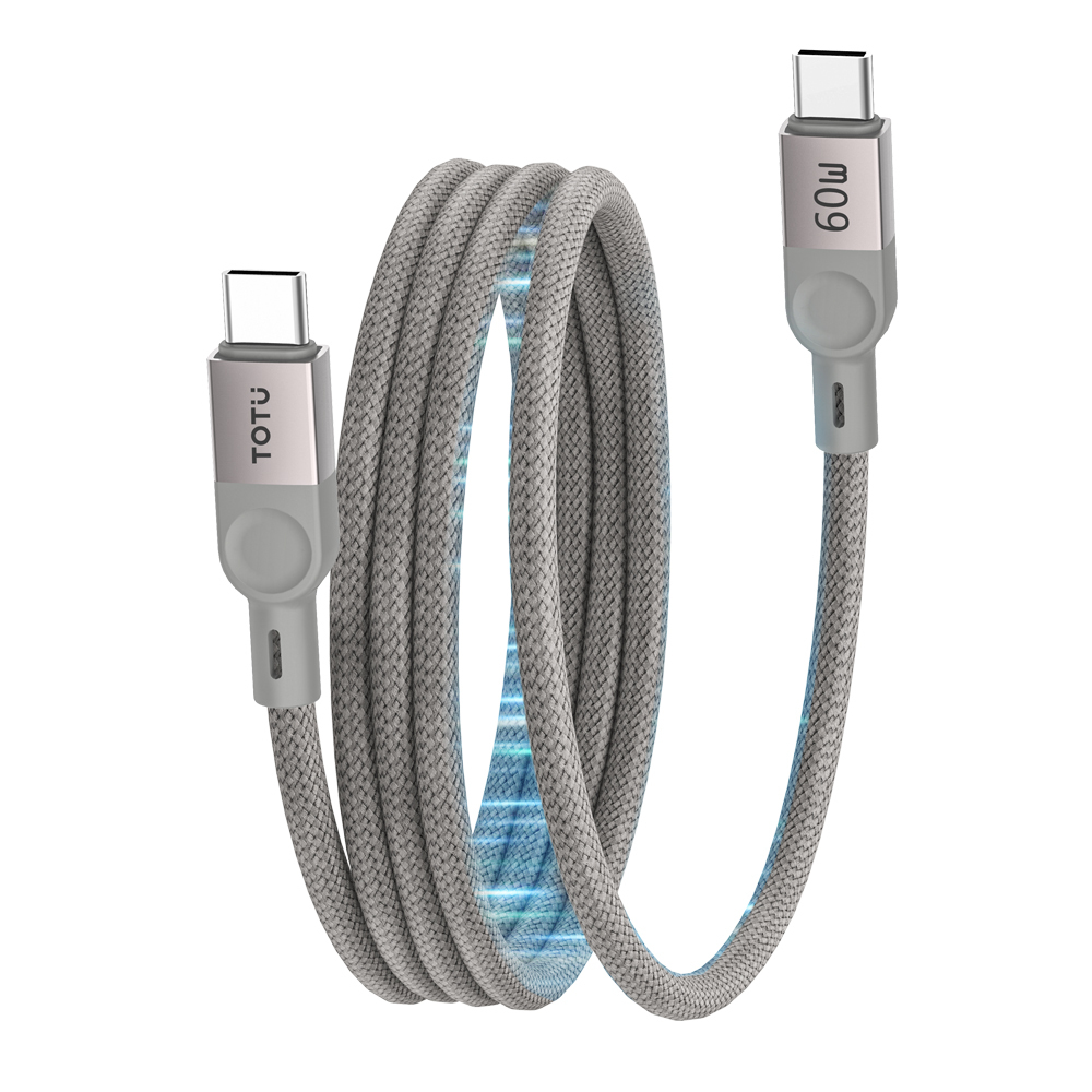 TOTU 拓途 磁吸編織收納 雙Type-C/PD充電線傳輸線快充線閃充線 QC4.0 CB-13系列 1M