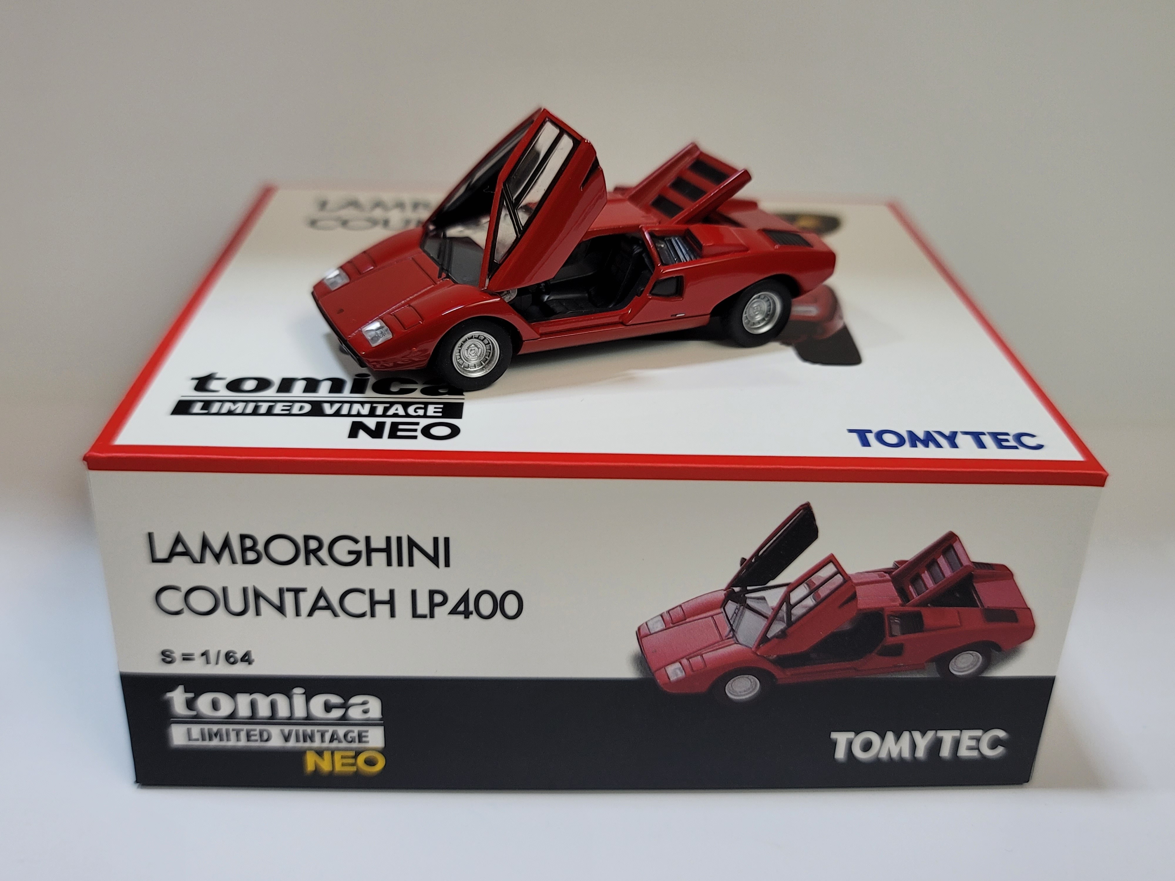 Tomytec 1/64 LV-N Lamborghini Countach LP400 (red)