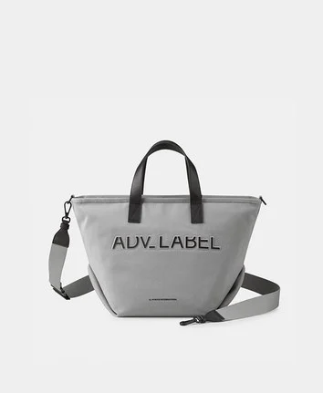 ADV LABEL MEDIUM NYLON HAND BAG WITH STRAP
