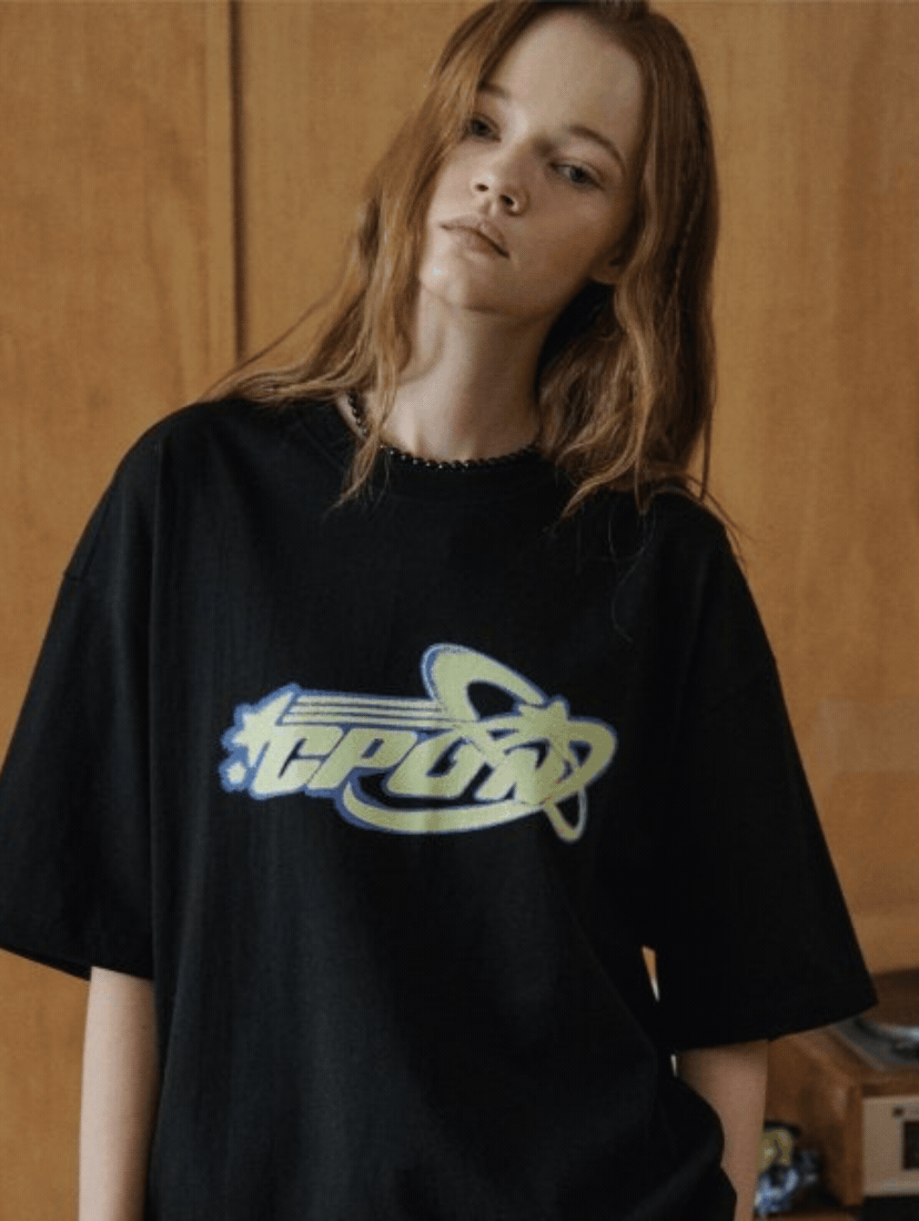 [CPGN STUDIO] Universe logo short sleeve t-shirt black