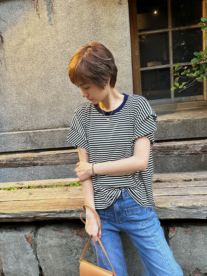 Hi Sisters 愛自己女裝 |可以遮掰掰手的輕薄棉Tee|