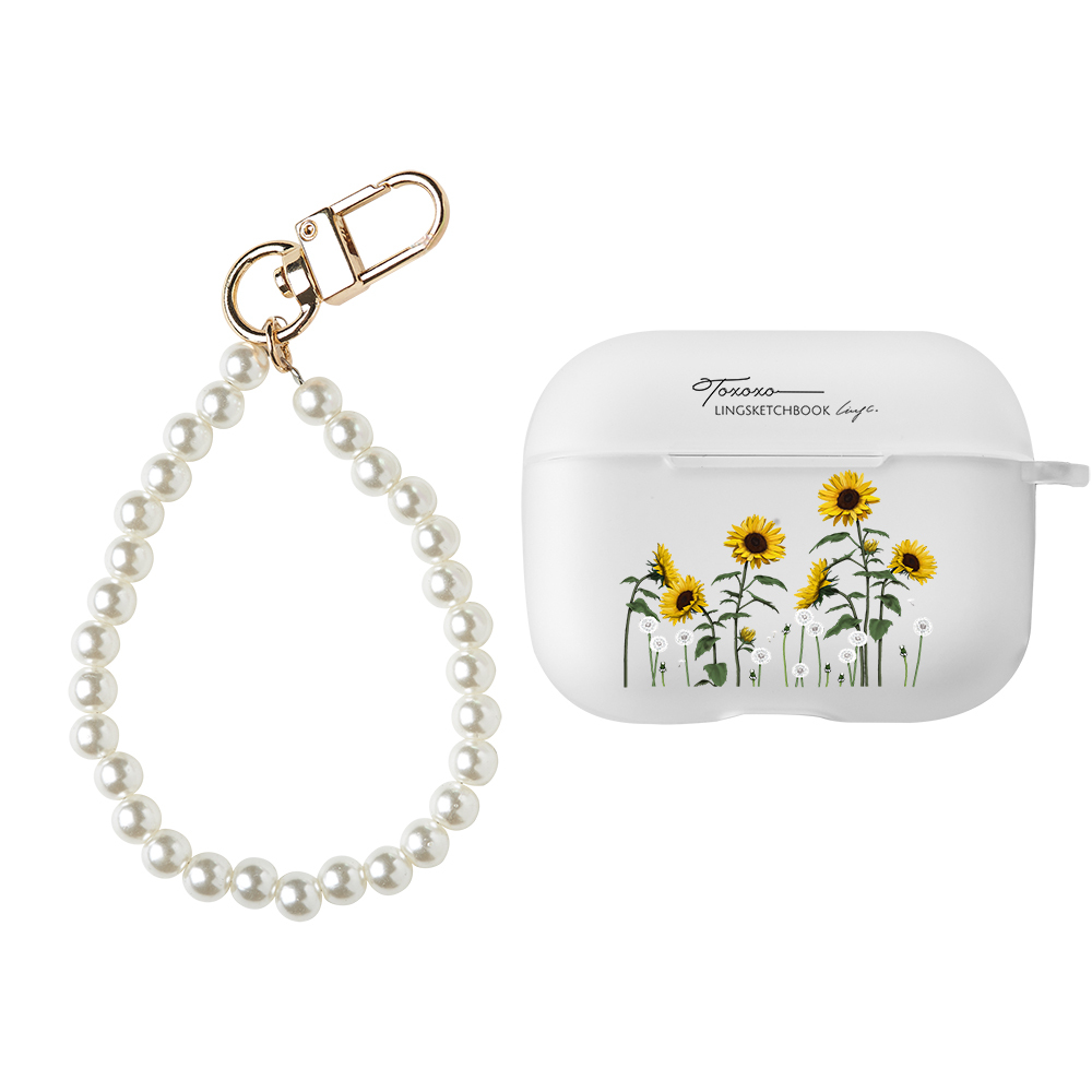 TOXOXO™ 】LINGSKETCHBOOK｜向日葵與蒲公英：迷霧系列AirPods保護套｜TOXOXO