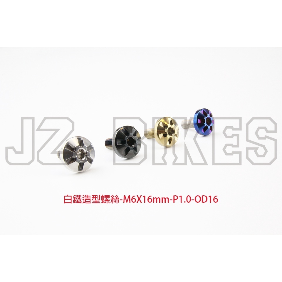 【傑能 JZ BIKES】M6白鐵螺絲(5MM-20MM)