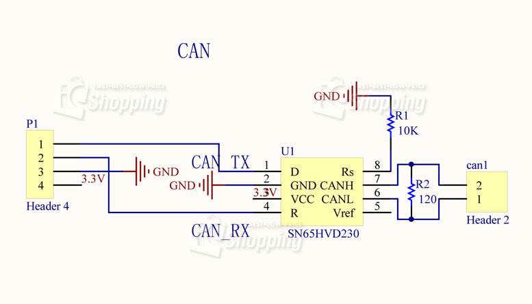 SN65HVD230 CAN Board