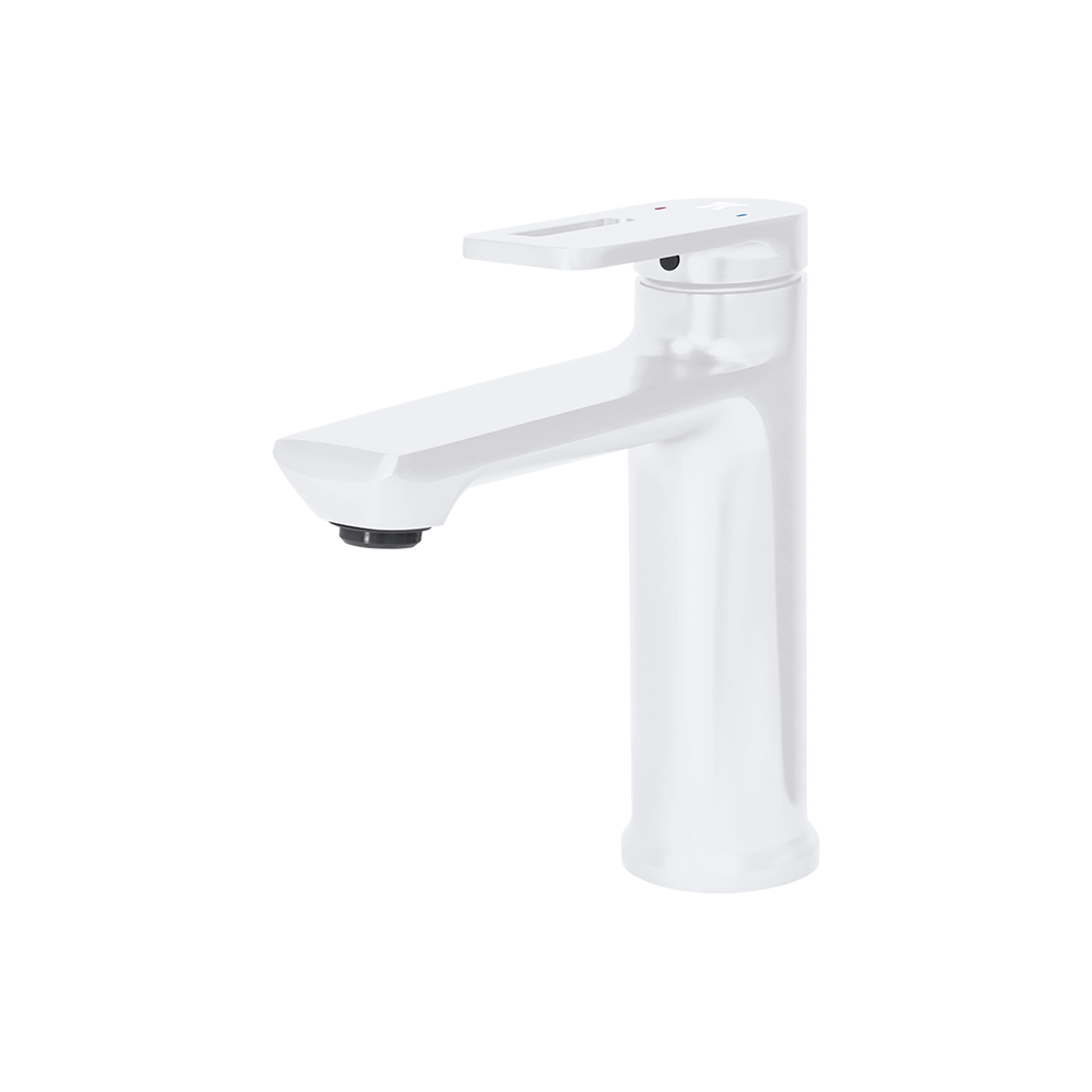 東京衛浴｜GM-7728W 白色單孔面盆龍頭