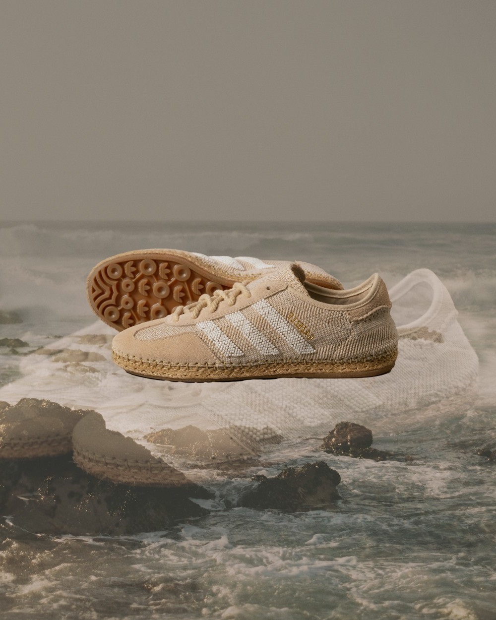 Clot x Adidas Originals Gazelle "Halo Ivory" 棉麻 米色 IH31