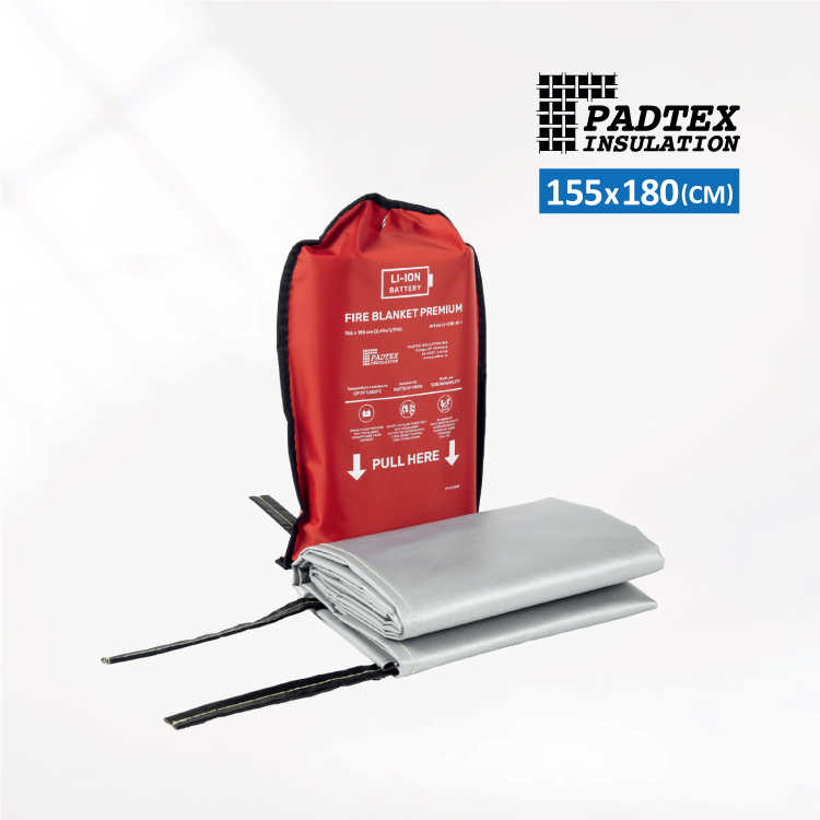 PADTEX鋰電池防火毯155x180cm (鋰電池滅火毯)｜正德防火