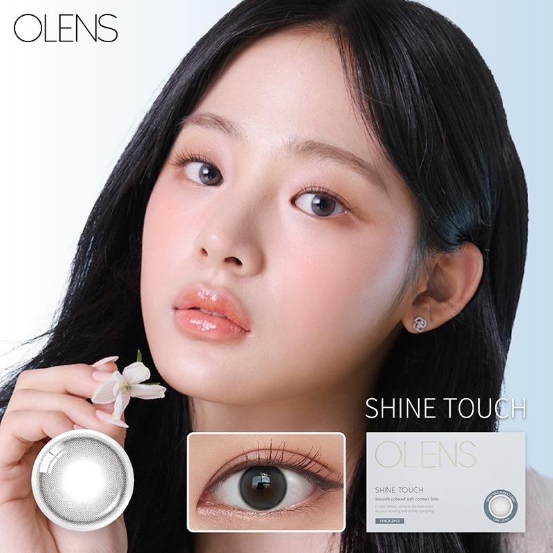 OLENS – SHINE TOUCH MILKY GRAY｜1 MONTH（1盒2片）