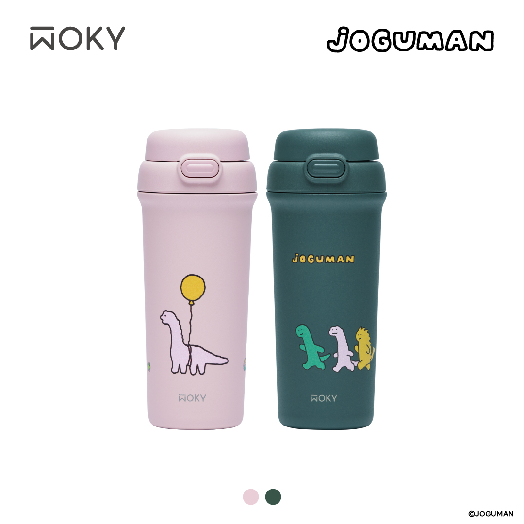 《LINE FRIENDS》WOKY meets JOGUMAN 鈦陶瓷雙飲杯500ml-2入組