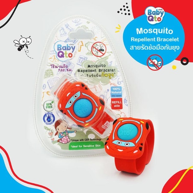 Baby Qto 防蚊腕帶 - 小兔