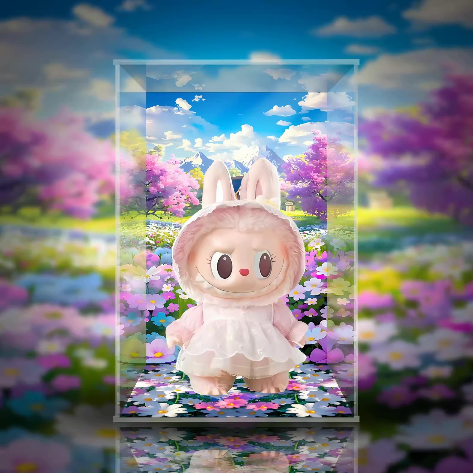 [AOWOBOX] The Monsters LABUBU MOKOKO 春日花花 展示盒