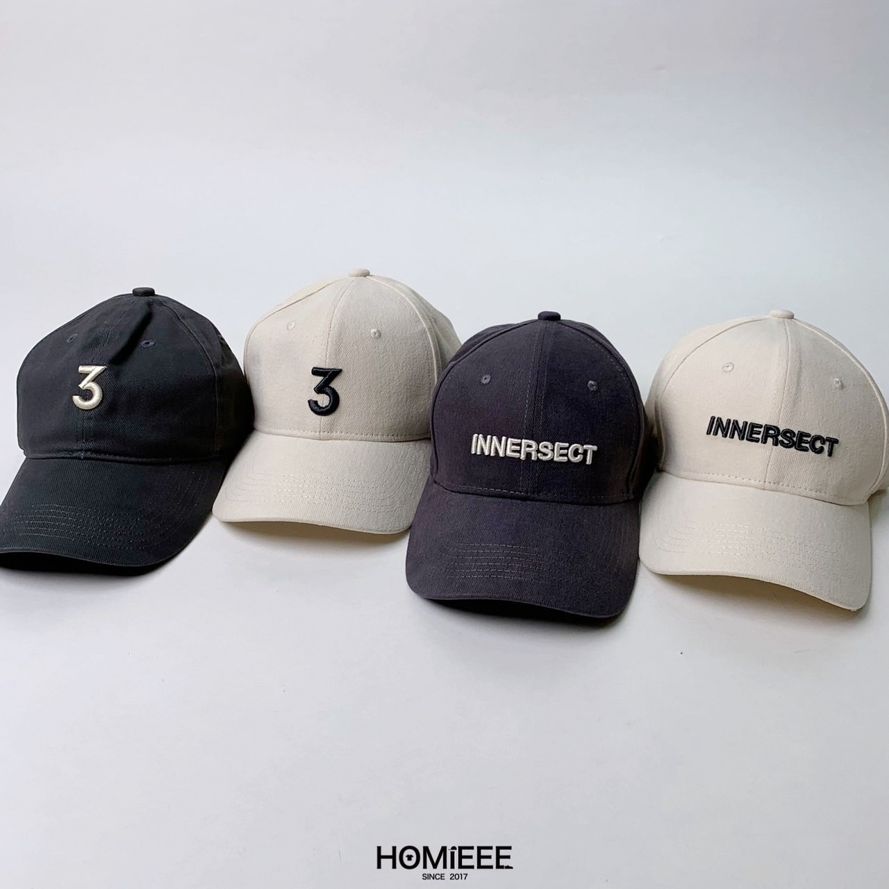 INNERSECT x Jerry Lorenzo 三生萬物 老帽 棒球帽 刺繡 LOGO 米白 碳灰