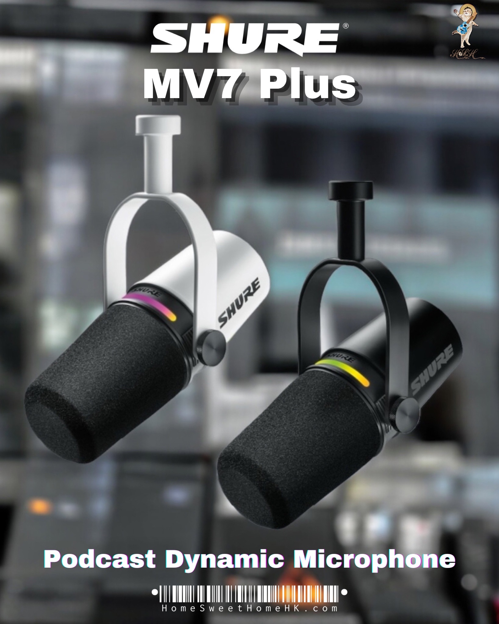 Shure MV7+ Plus Podcast Dynamic Microphone🎙️