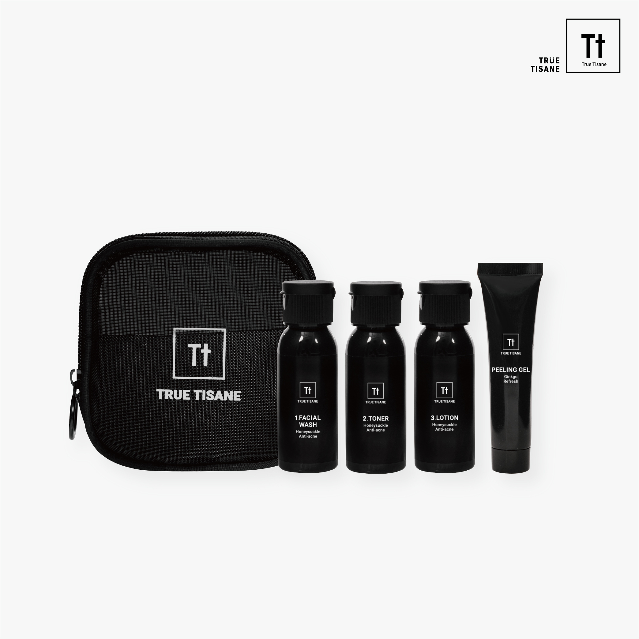 金銀花抗痘旅行四件組｜抗痘控油系列｜TRUE TISANE 草本體驗