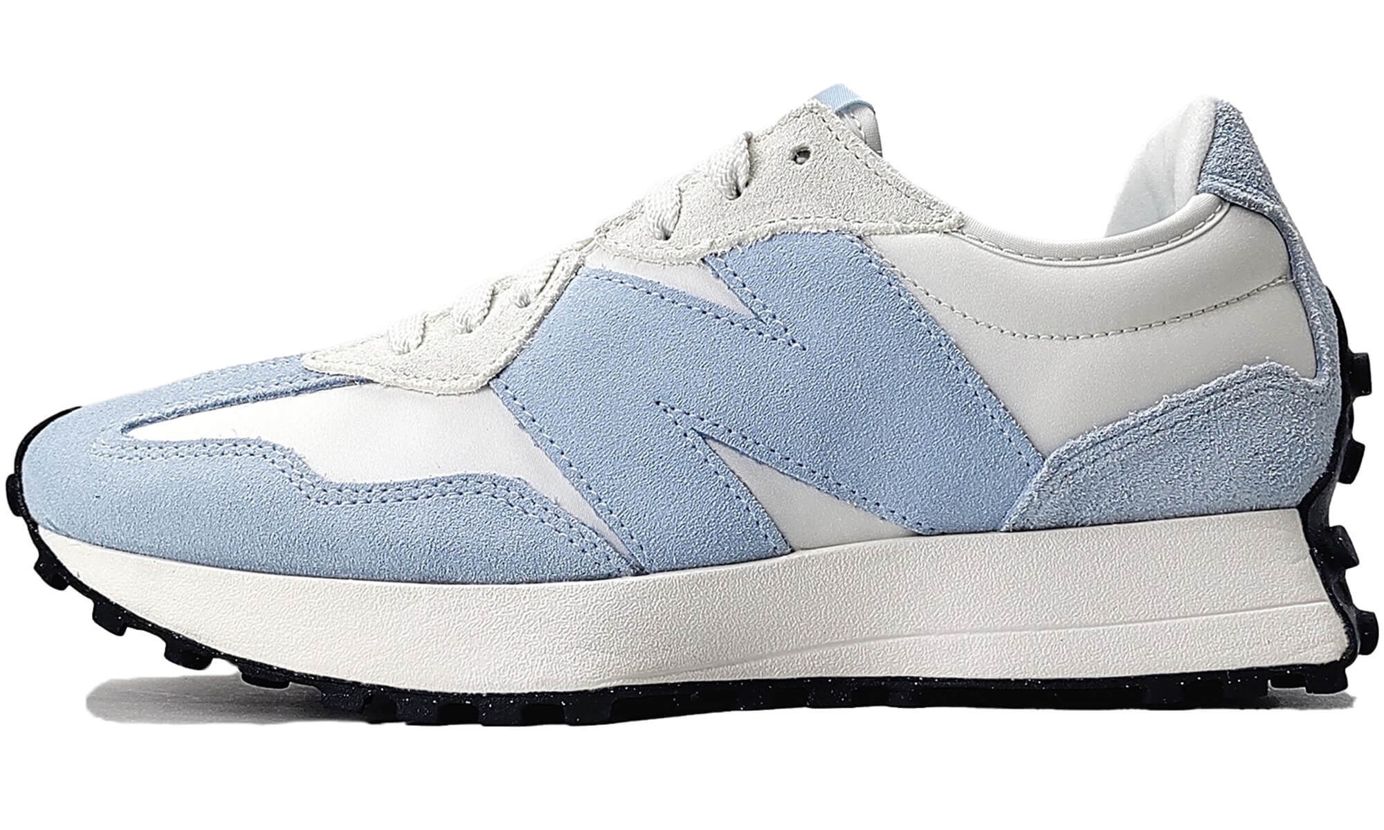 New Balance 327 Baby Blue White Suede