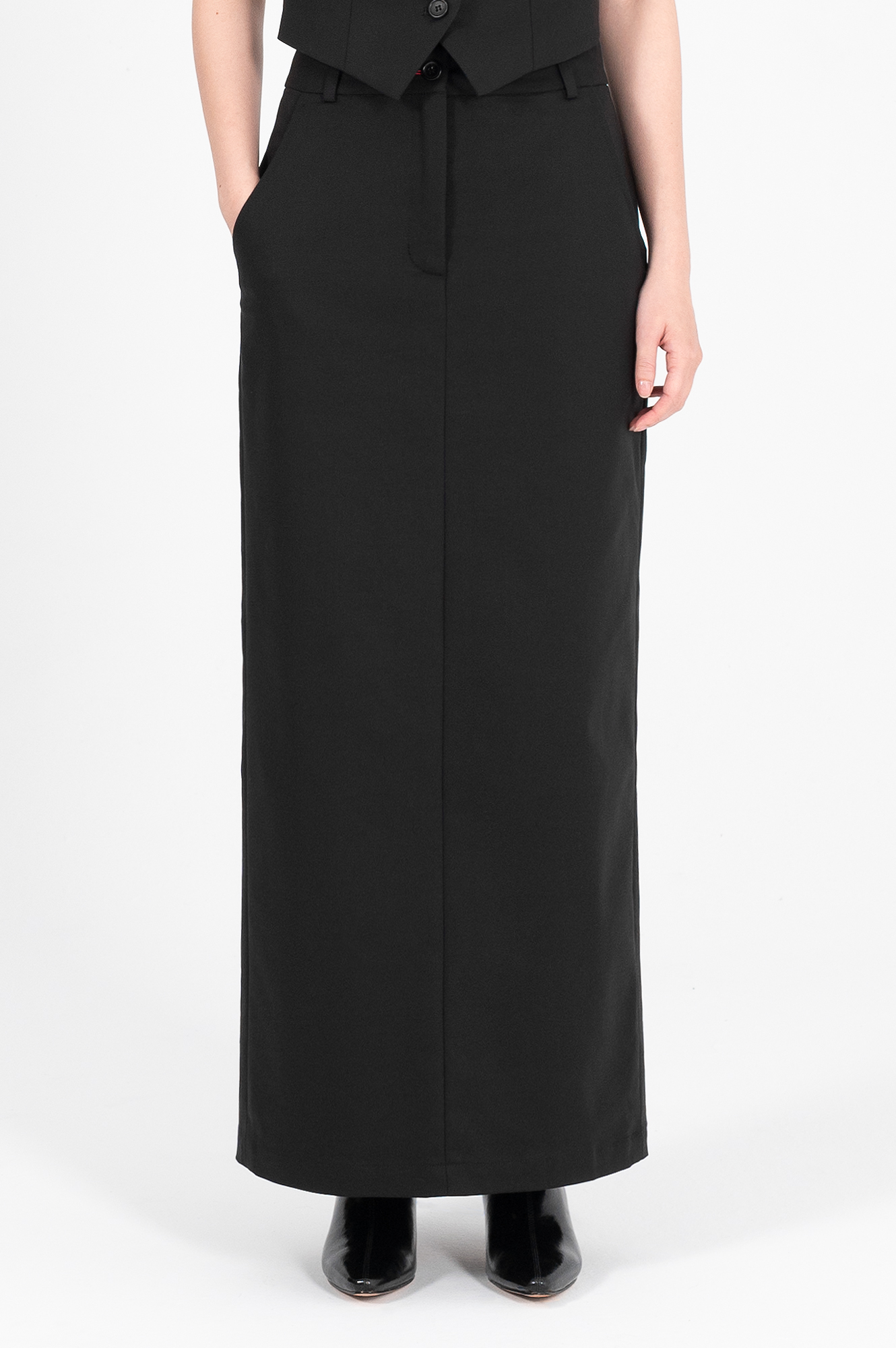 (She)nanigans - Tailored Box Pleat Maxi Skirt