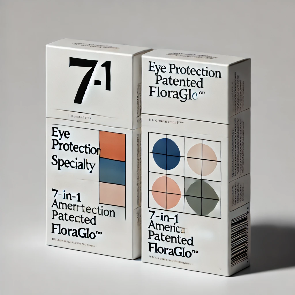 【晶亮專科】7合1美國專利FloraGLO® 游離型葉黃素+玉米黃素+雙重花青素+專利蝦紅素(素食)