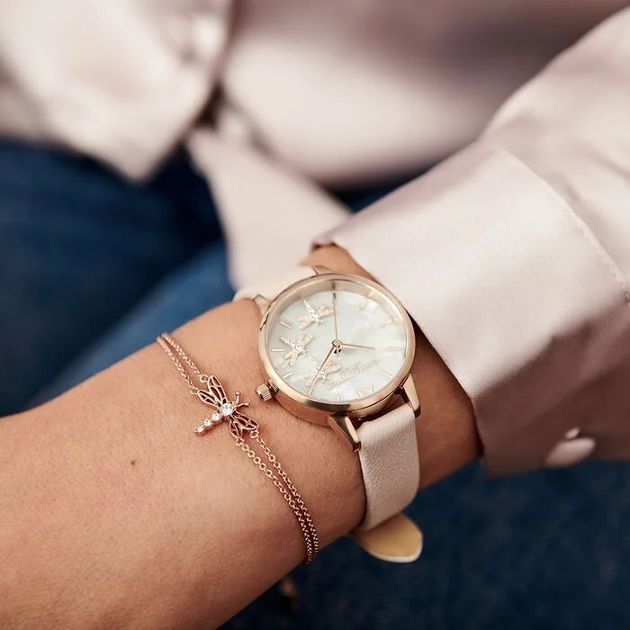 【預購】OLIVIA BURTON F062515 Dancing Dragonfly Crystal 女裝手