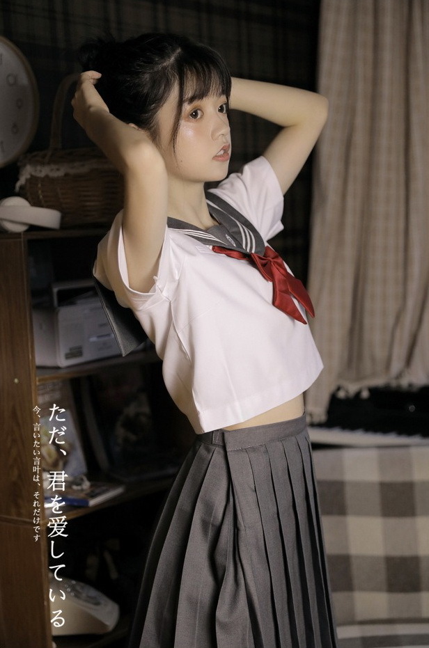C5106 日本JK 水手服 高中生 灰色關西校服 成人女裝
