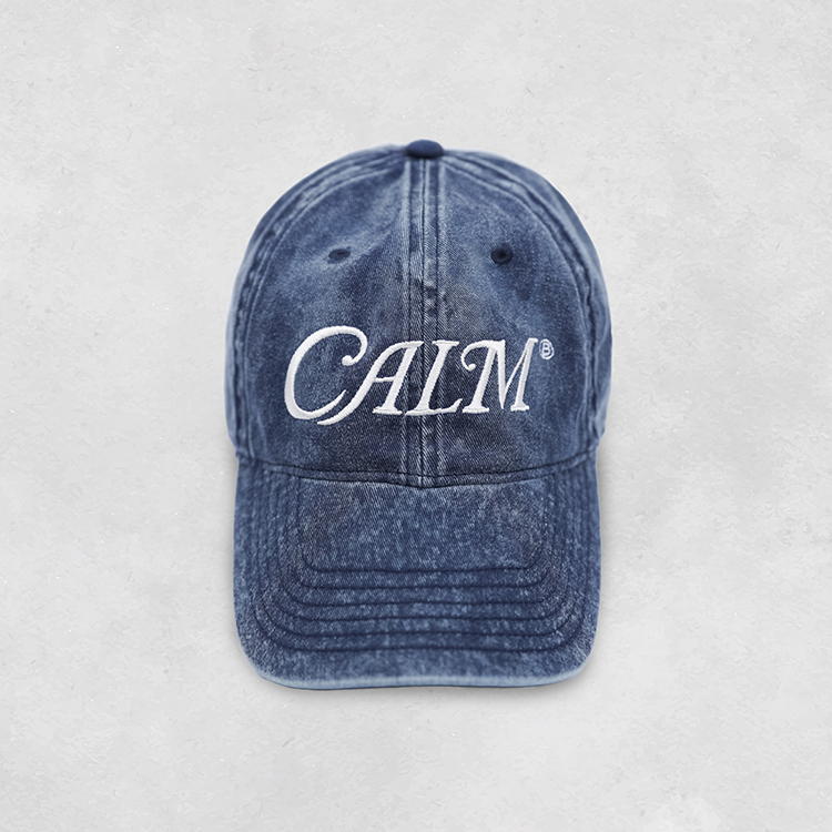 B-SIDE CALM EMBROIDERED CAP Blue