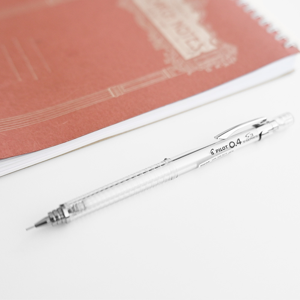 PILOT S3 0.4mm 透明自動鉛筆
