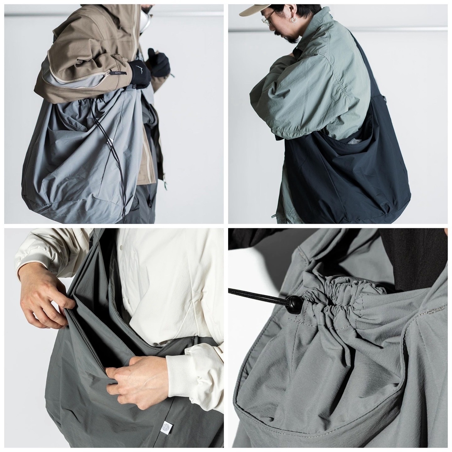 {預訂}Alk Phenix Furoshiki Bag Furoshiki bag / Karu-Stretch Taffeta II 防潑水斜孭袋