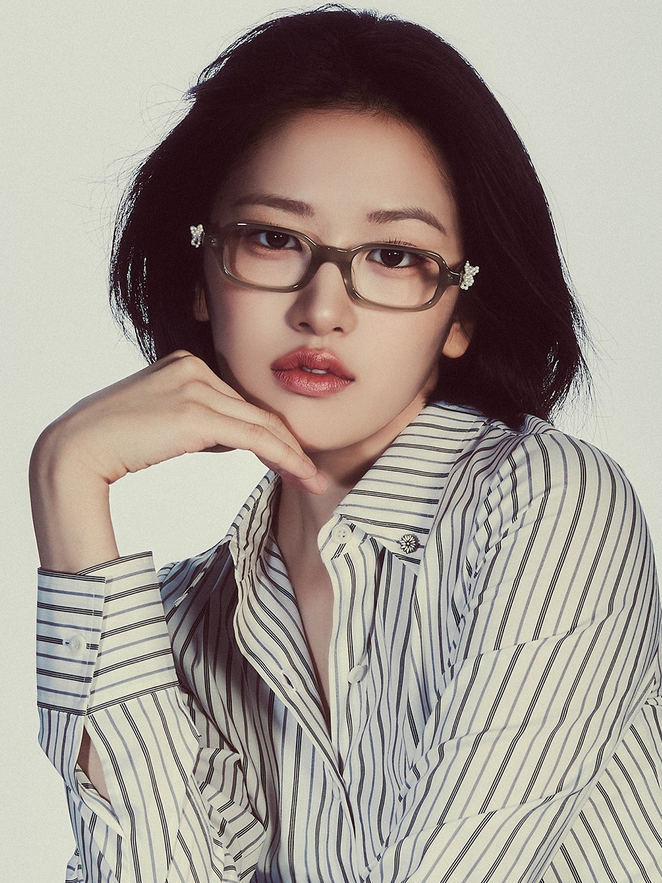 Mardi Mercredi SQUARE GLASSES M.O-002_KHAKI