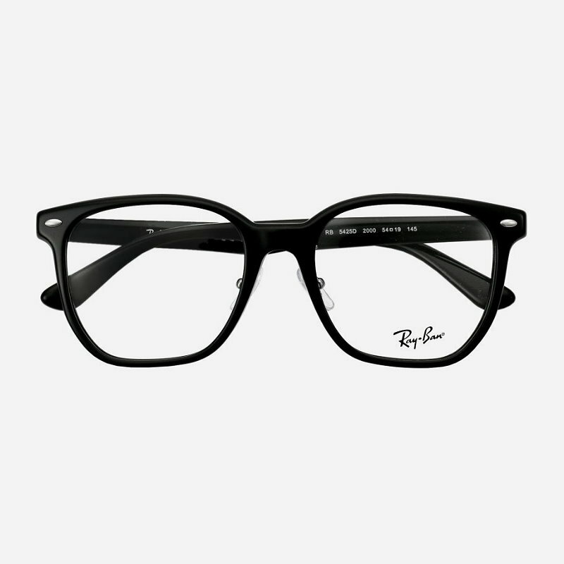 RayBan 雷朋 透明方形全框板材男士眼鏡架 RB5425D｜幸子眼鏡