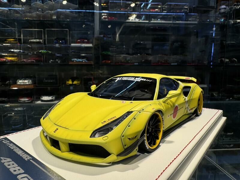 D&G LB 488 GTB Zero Zen 零戰黃 1/18 (樹酯車)