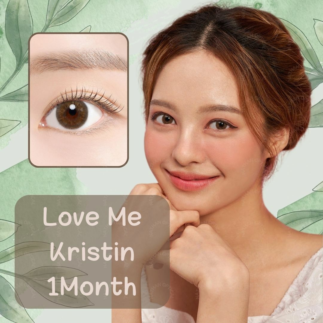 HAPA KRISTIN 1MONTH – LOVE ME KRISTIN Brown（2片裝）｜每月拋棄彩妝