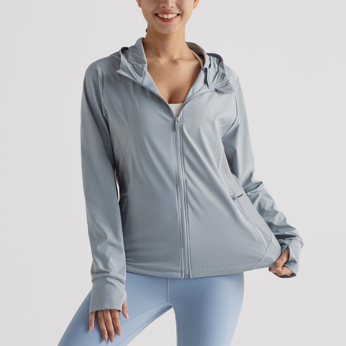 預售[LWFD64586] 夏季女裝純色防曬外套(UPF50+)(M-XL)