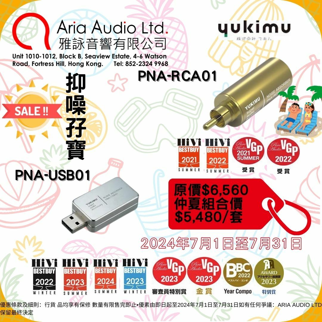YUKIMU PNA-RCA01 + PNA-USB01 套裝 HiVi年度金賞最強音響附件 | 雅詠音響