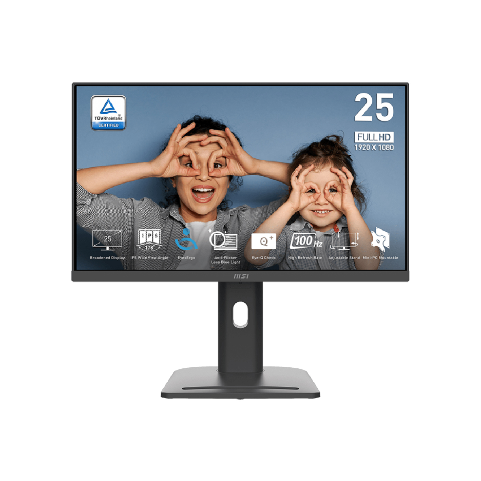 MSI 微星 PRO MP253P 24.5吋 護眼 螢幕 100Hz 商務螢幕 顯示器 電腦螢幕 支架