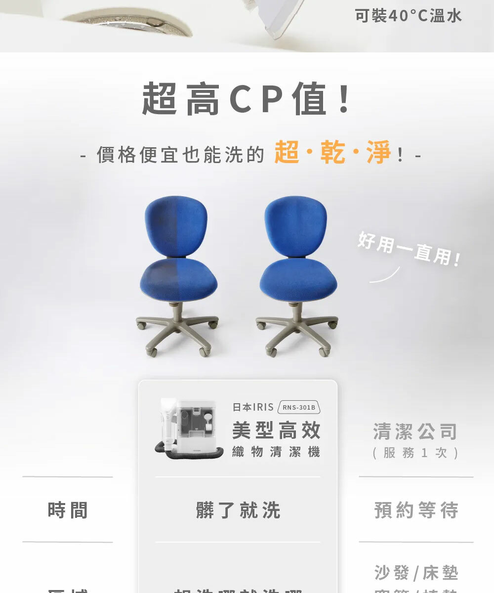 織物清潔機 RNS-301B｜日本IRIS OHYAMA