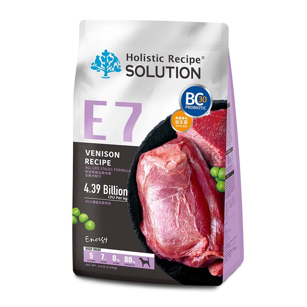 耐吉斯SOLUTION -E7極品鹿肉餐-全齡犬配方 犬飼料 狗狗飼料