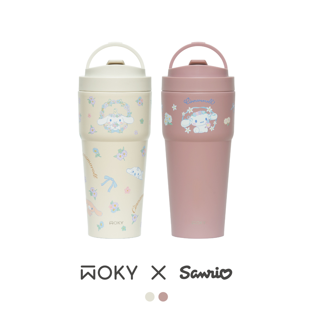 《減塑環保》WOKY X SANRIO-大耳狗喜拿 -[ ]渾圓杯雙層陶瓷750ml