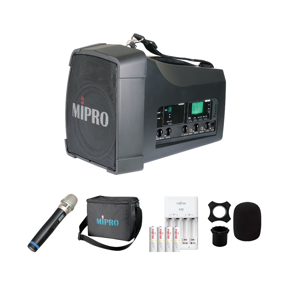 贈好禮 MIPRO MA-200 單頻道旗艦型無線喊話器