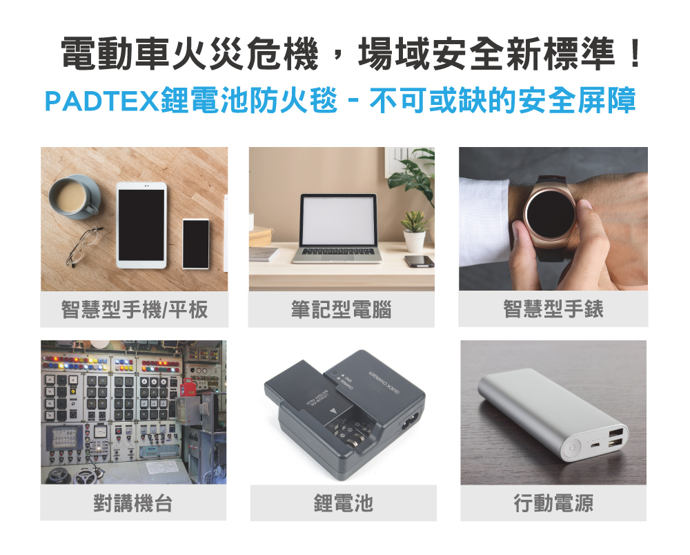 PADTEX鋰電池防火毯155x155cm (鋰電池滅火毯)｜正德防火