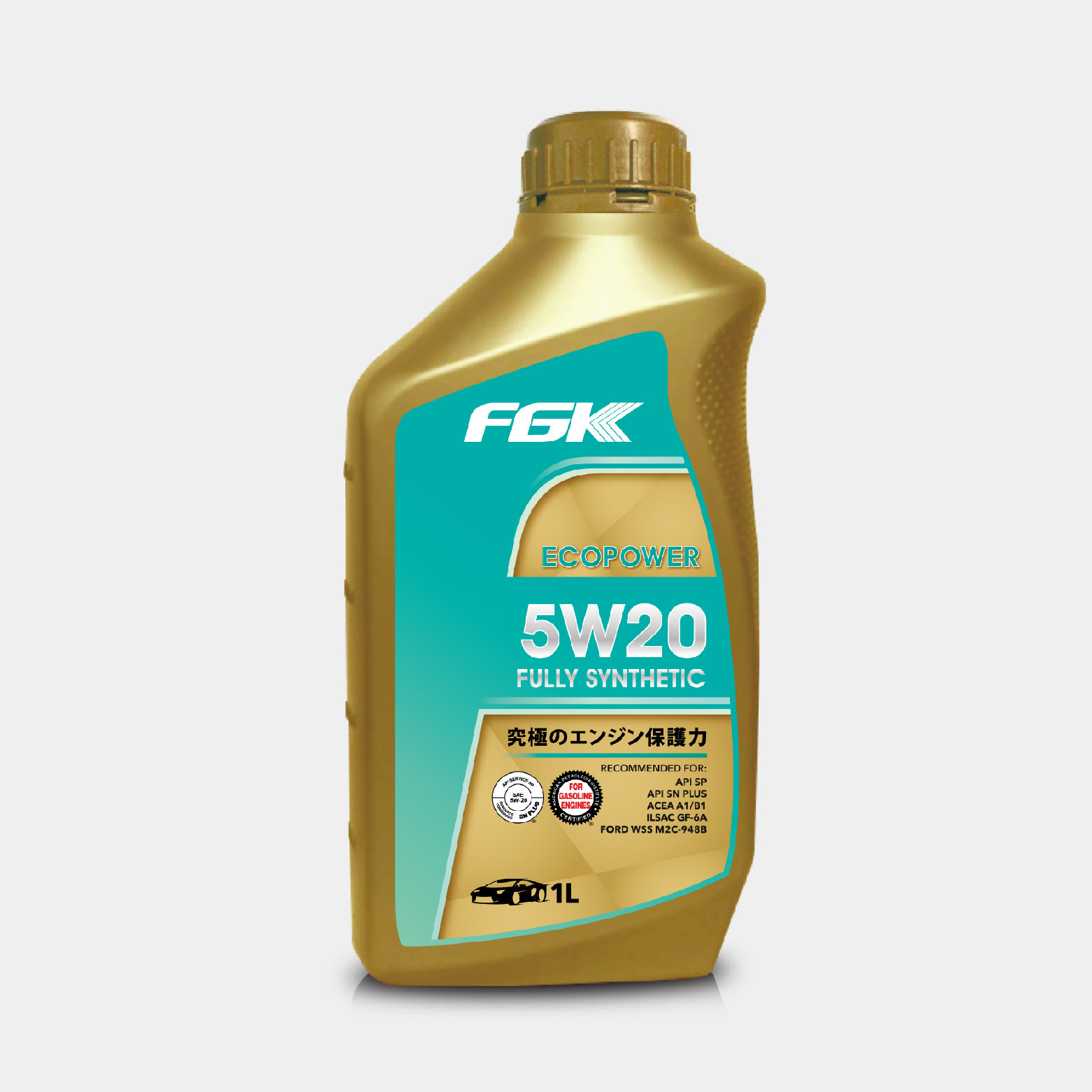 FGK 5W-20 全合成機油 1L｜低黏度 節能潤滑 抗磨保護｜台灣總代理源豐行公司貨