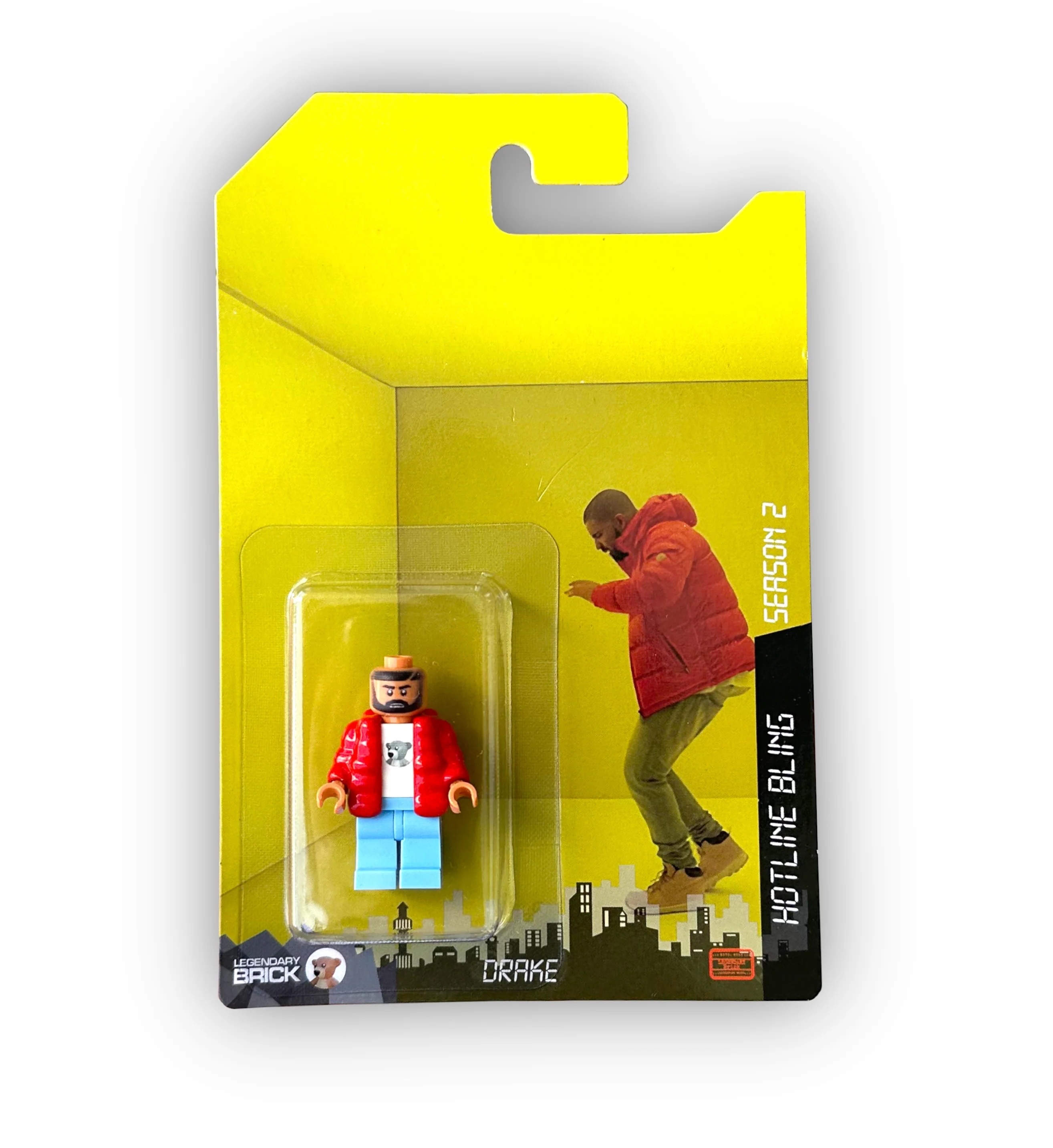 Drake - Hotline Bling Lego 樂高 玩具 收藏 公仔 吊卡