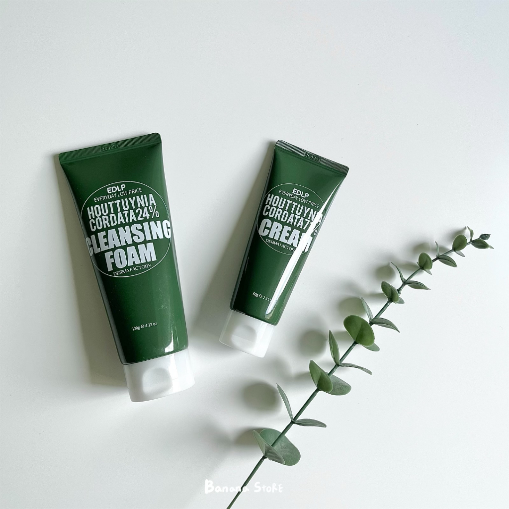 【快速出貨】韓國 Derma Factory 魚腥草補水溫和 洗面乳／面霜