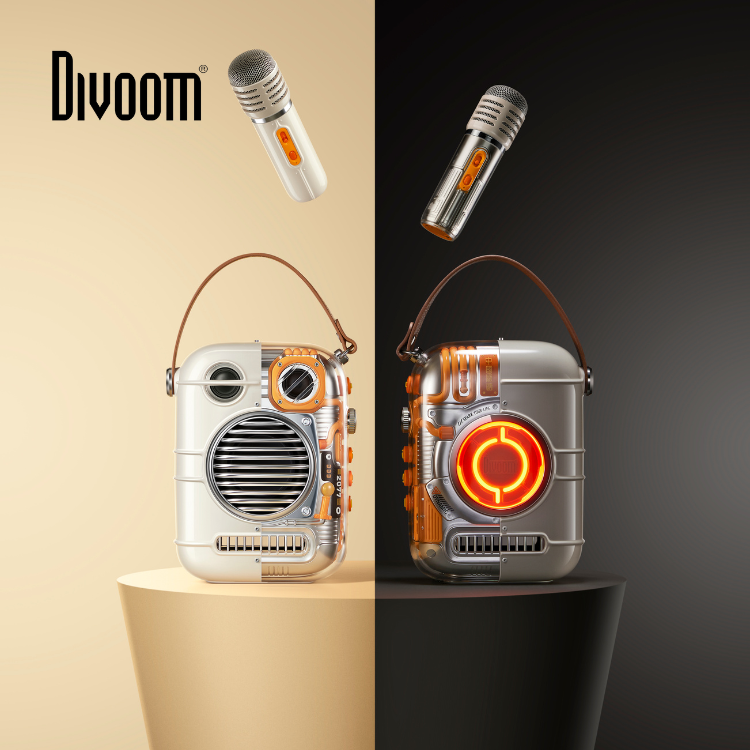 Divoom Spark-Pro Karaoke Bluetooth Speaker with Dual Wi