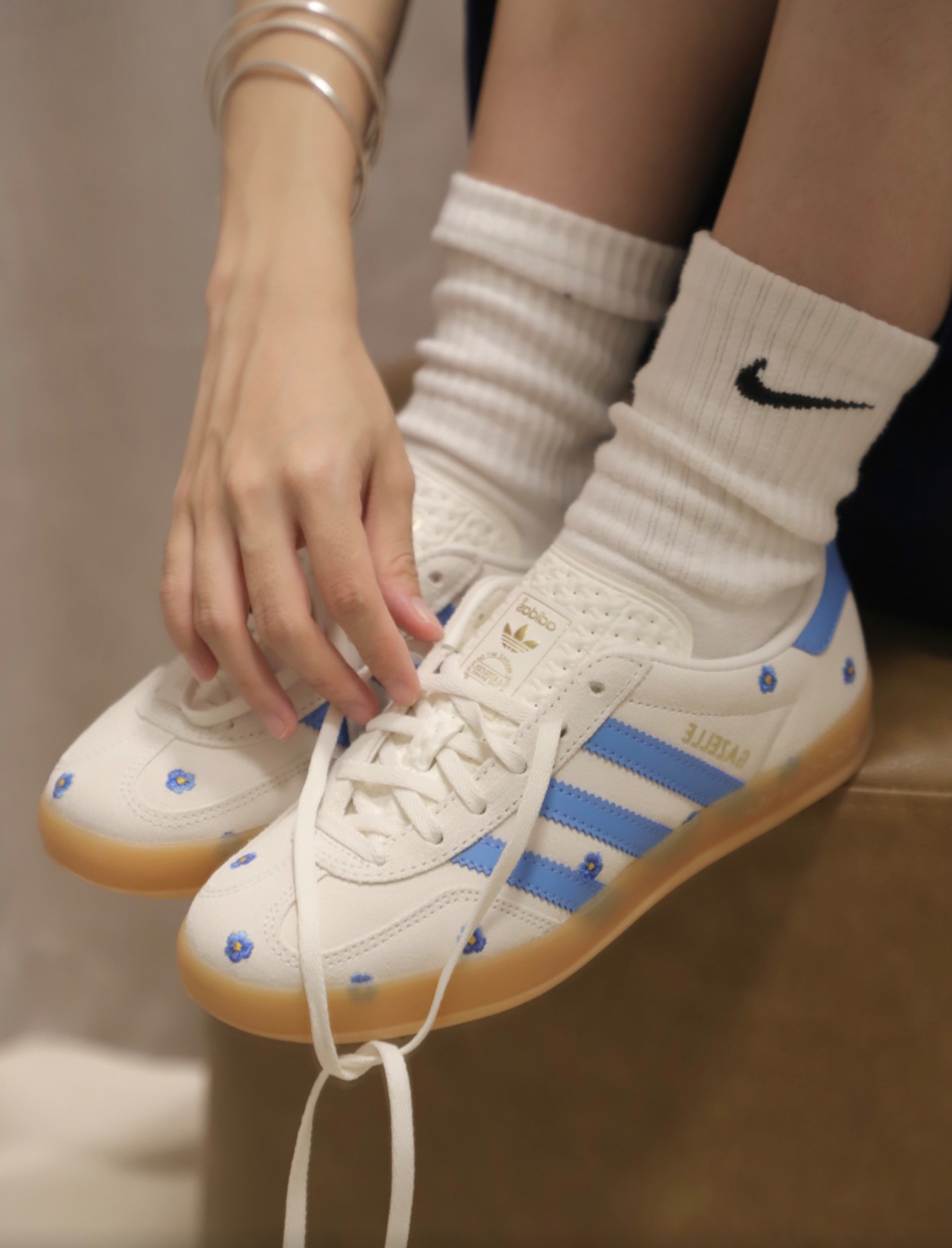 Adidas Originals - Gazelle Indoor - Blue Floral