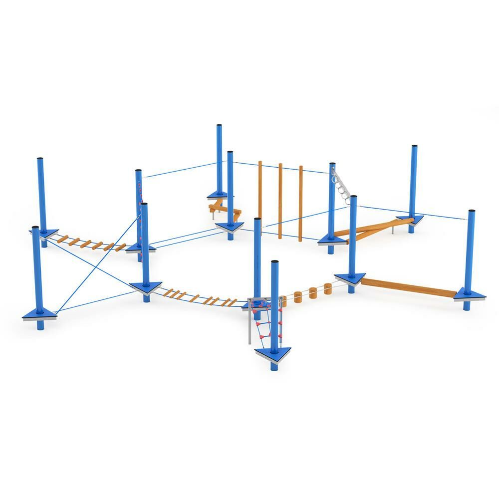 Suspended Plank Walk - A set of suspended planks to wal